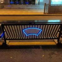 China Solar Guardrail Metal Sheet Rectangular Steel Large Planter Box for sale