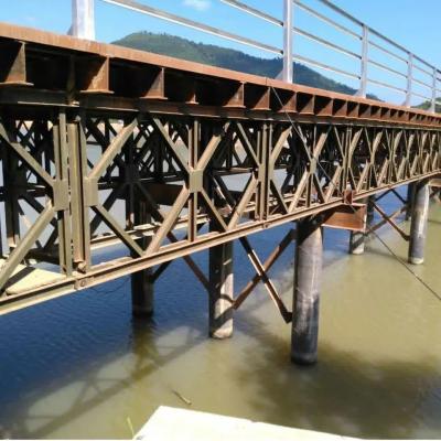 China Galvanized Modular Prefabricated Steel Bailey Bridge Temporary Emergency Mabey Panel for sale