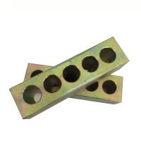 China 15.2mm Prestressed Concrete Bridge Zinc Coated Post Tentioning Flat Anchor Head Fixed End for sale