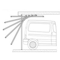 China Aluminum Skin Panel Tilt Up Garage Door Assembled Counterweight System for sale