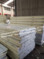 China 960mm Width Polyurethane PU Sandwich Cold Room Panels - 50-200mm Thickness, 38-46kg/m³ Density for sale