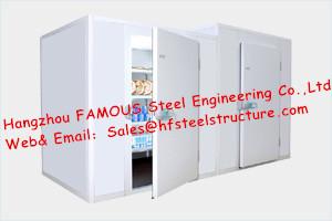 China Commercial Walk in Freezer Made of PU Sandwich Panels Width 1150mm For Keep Food Fresh for sale