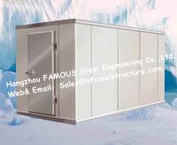 China Fire resistant Walk in Fridge Made Of Sandwich Panel With Sliding Door Cooler Box for sale