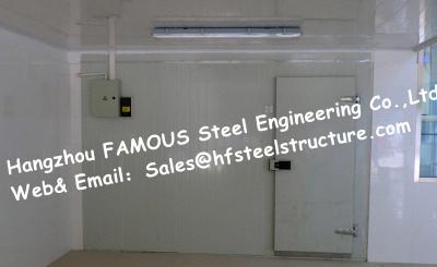 China Fire resistant Walk in Fridge Made Of Sandwich Panel With Sliding Door Cooler Box for sale