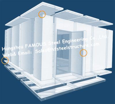 China Commercial Walk-in Freezer Cold Room with Sliding Door - 50-200mm PU Panels, -50°C to +22°C Temperature Range for sale