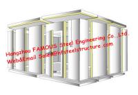 China Freezer Cold Room Refrigeration Unit And Thermal Insulated PU Overlapping Hinged Doors for sale