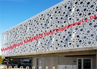 China Vertical Aluminium Perforated Screening Panels 20mm And Horizontal Sunblade Louvres for sale