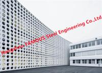 China Vertical Aluminium Perforated Screening Panels 20mm And Horizontal Sunblade Louvres for sale