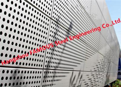 China Vertical Aluminium Perforated Screening Panels 20mm And Horizontal Sunblade Louvres for sale