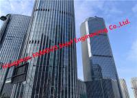 China Laminated Insulation Glass Facade Curtain Wall High Rise Commercial Building for sale