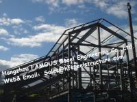 China Black Prefabricated Steel Buildings , Structural Steelworks Building Australia New Zealand Standard for sale