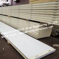 China Insulation Material Polyurethane Cold Room Panel 12kg Density For Cold Storage for sale