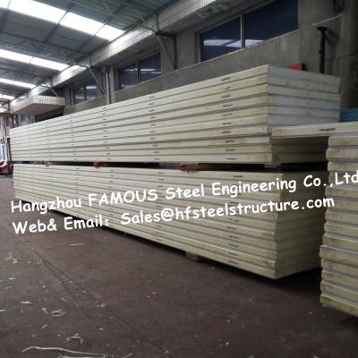 China Floor / Ceiling 50mm 75mm Insulated Cold Room Panel Freezer Wall Panels for sale