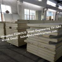 China Floor / Ceiling 50mm 75mm Insulated Cold Room Panel Freezer Wall Panels for sale