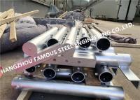 China Q235b Galvanized Metal Street Light Poles Fabrication Truncated Cone Shaped for sale