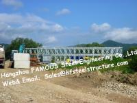 China HD200 Type Galvanized Steel Bailey Bridge - Single Lane 4.2m Width, 67m Span, 120t Load Capacity for sale