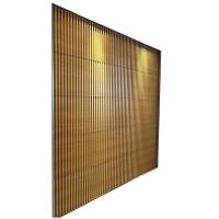 China Stylish Aluminum Wood Grain Grille Fence Slates Section Garage Doors for sale