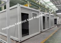 China 20ft Flat Pack Prefab Container House 5995x2350x2450mm with Grade 8 Seismic Resistance and 210km/h Wind Rating for sale