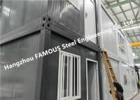 China 20ft Flat Pack Prefab Container House 5995x2350x2450mm with Grade 8 Seismic Resistance and 210km/h Wind Rating for sale