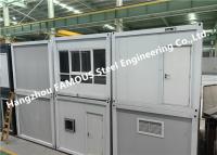 China 20ft Flat Pack Prefab Container House 5995x2350x2450mm with Grade 8 Seismic Resistance and 210km/h Wind Rating for sale