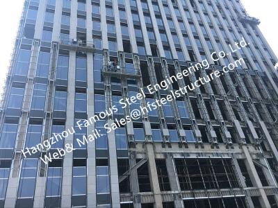 China Double/Triple Insulated Fire Glass Stick Curtain Wall System with 50-60mm Sightlines for Complex Facades for sale