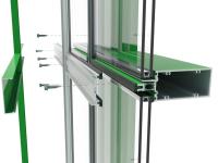 China Double/Triple Insulated Fire Glass Stick Curtain Wall System with 50-60mm Sightlines for Complex Facades for sale