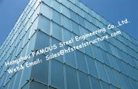 China Double Silver Low-E Coating Glass Façade System - 50mm Stick-built Curtain Wall with 2-4mm Aluminum Frame for Office Buildings for sale