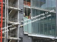 China Structural Aluminum Framed Glass Façade Unitized Curtain Wall System with Low-E Coating - 4m Length, 1.5m Width for sale