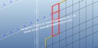 China Monolithic Glass Façade Curtain Wall System - Unitized Exposed Frame with 2-3mm Aluminum Profile and 60-120 Minute Fire Rating for sale