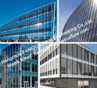 China Structural Prefabricated Modular Glass Curtain Wall Rainscreen Systems - 5-6 ft Width, 75+ sqft Installation Rate for sale