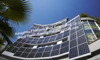 China Double Glass Solar Photovoltaic Façade Curtain Wall System - 5+9A+5mm Tempered Glass - CE Certified Building Integrated PV for sale