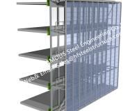 China Double-Skin Façade Glass Curtain Wall System with 40mm Height and 2m Length - Thermal Insulated Laminated Glass for Commercial Buildings for sale