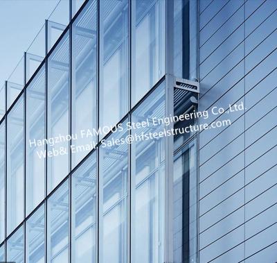 China Double Layer Insulation Glass Curtain Wall System - 4m Length, 1.5m Width Unitized Aluminum Facade for sale