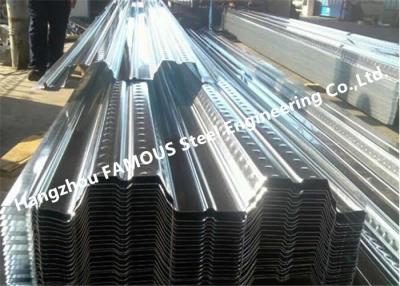 China Galvanized 1.2mm Steel Deck System for Composite Floor Construction - 600-1100mm Width, 30-140mm Height for sale