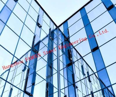 China Modern Hidden Frame Tempered Double Layer Glass Aluminum Curtain Wall EPS Project for sale