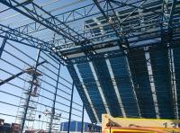 China Prefabricated industrial commercial steel buildings / residential steel structure building for sale