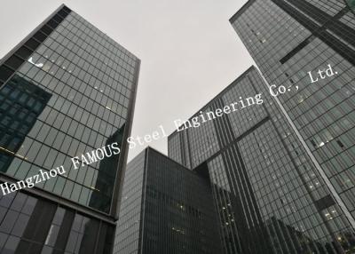 China Hidden Framed Tempered Double Layer Glass Curtain Walling Low Rise Steel Building EPC Project for sale