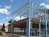 China Custom Modular Steel Frame Buildings 36m Span Q345 Steel Industrial Structures for sale