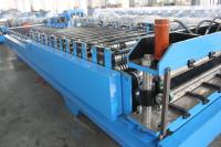 China Steel Tile Corrugated Roll Forming Machine 16 Stations 0.4-0.8mm Material 5.5KW Power Chain Gear Drive for sale