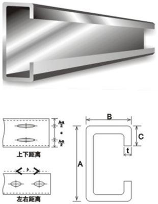China Galvanized Steel C & Z Purlins 50-300mm Width 1.5-3mm Thickness for Structural Building Applications for sale