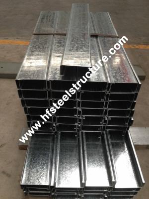 China Hot Dipped Galvanized Steel C & Z Purlins 1.0-3.0mm Thickness for Prefab House Construction for sale