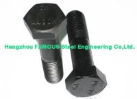 China Steel Buildings Kits Black Bolts And Fasteners With High Tension Hex Bolts for sale