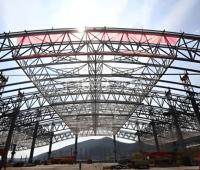China Multi-span Continuous Steel Truss for Industrial Buildings and Warehouses for sale