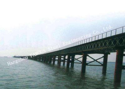 China 321-Type & 200-Type Bailey Steel Bridge - Single/Double Lane Prefabricated Construction with Q345B Steel Material for sale
