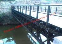 China Hot Galvanized Double Lane Bailey Bridge 200 Type | Q345B Steel Construction | Custom Load Capacity Design for sale