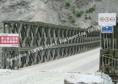 China Hot Galvanized Double Lane Bailey Bridge 200 Type | Q345B Steel Construction | Custom Load Capacity Design for sale