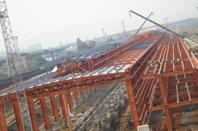 China Industrial Shed Pre Industrial Steel Buildings By PKPM , 3D3S , X-steel for sale