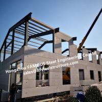 China Prefab House Light Steel Villa Prefab Metal Buildings With Welded Frame for sale