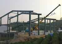 China Prefabricated Q345B Column Industrial Metal Buildings With FASEC Prefab - I Panel Cladding For Warehouse for sale