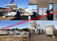 China Modern Steel Frame Modular Prefab Container House For Site Office And Temporary Accommodation for sale